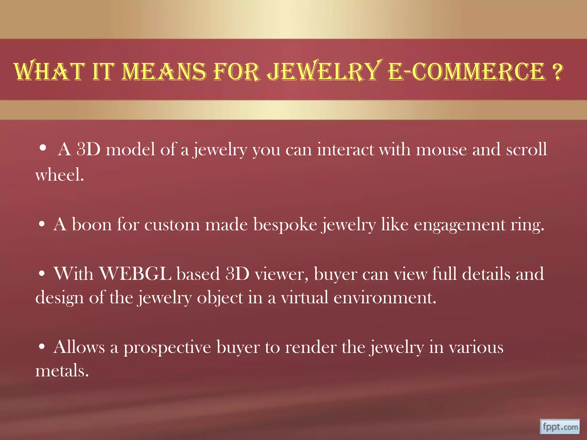 3D Interactive Jewelry Viewer | PPT