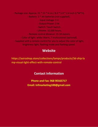 3D Lamp Visual Light Effect | PDF