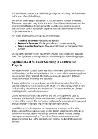 3D Laser Scanning: Revolutionizing BIM & Construction | PDF