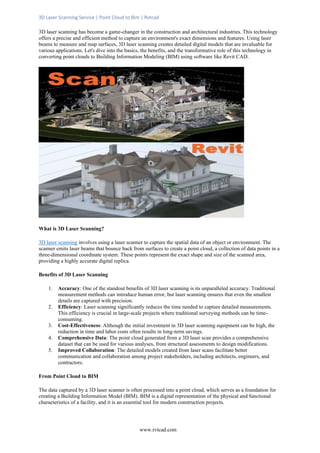 3D Laser Scanning Service Point Cloud to Bim Rvtcad.pdf