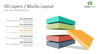 3D layers blocks diagrams PowerPoint presentation template - SlideSalad ...