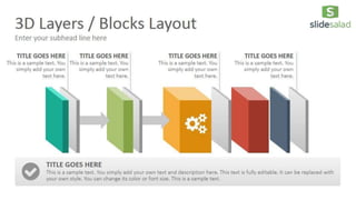 3D layers blocks diagrams PowerPoint presentation template - SlideSalad | PPT