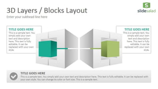 3D layers blocks diagrams PowerPoint presentation template - SlideSalad ...