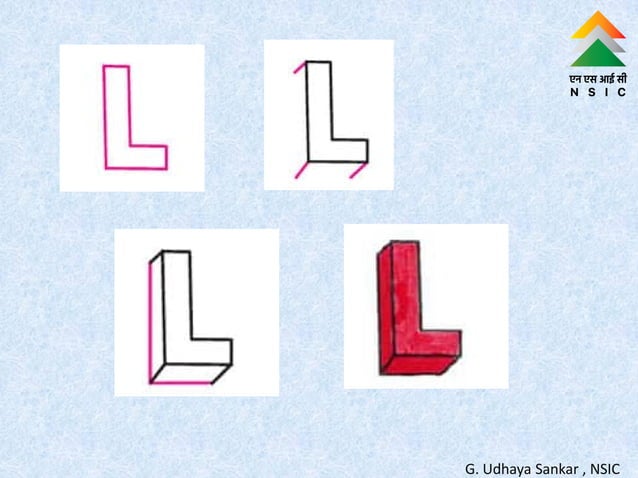 How to Draw 3D letters | PPT