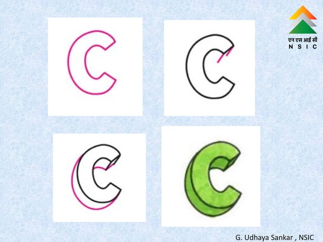 How to Draw 3D letters | PPT