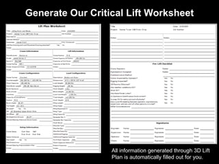 3 D Lift Plan Slide Show | PPT
