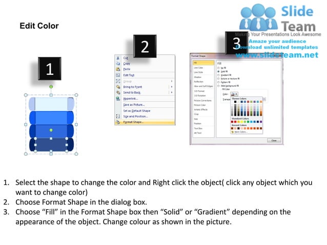 3 d list rectangular style 4 ppt templates | PDF