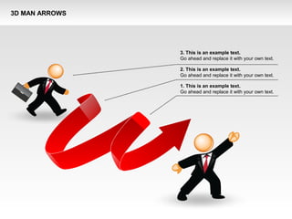 3D Man Arrows | PPT