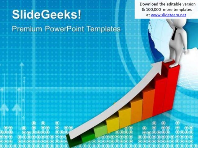 3d man global success concept powerpoint templates ppt backgrounds for ...