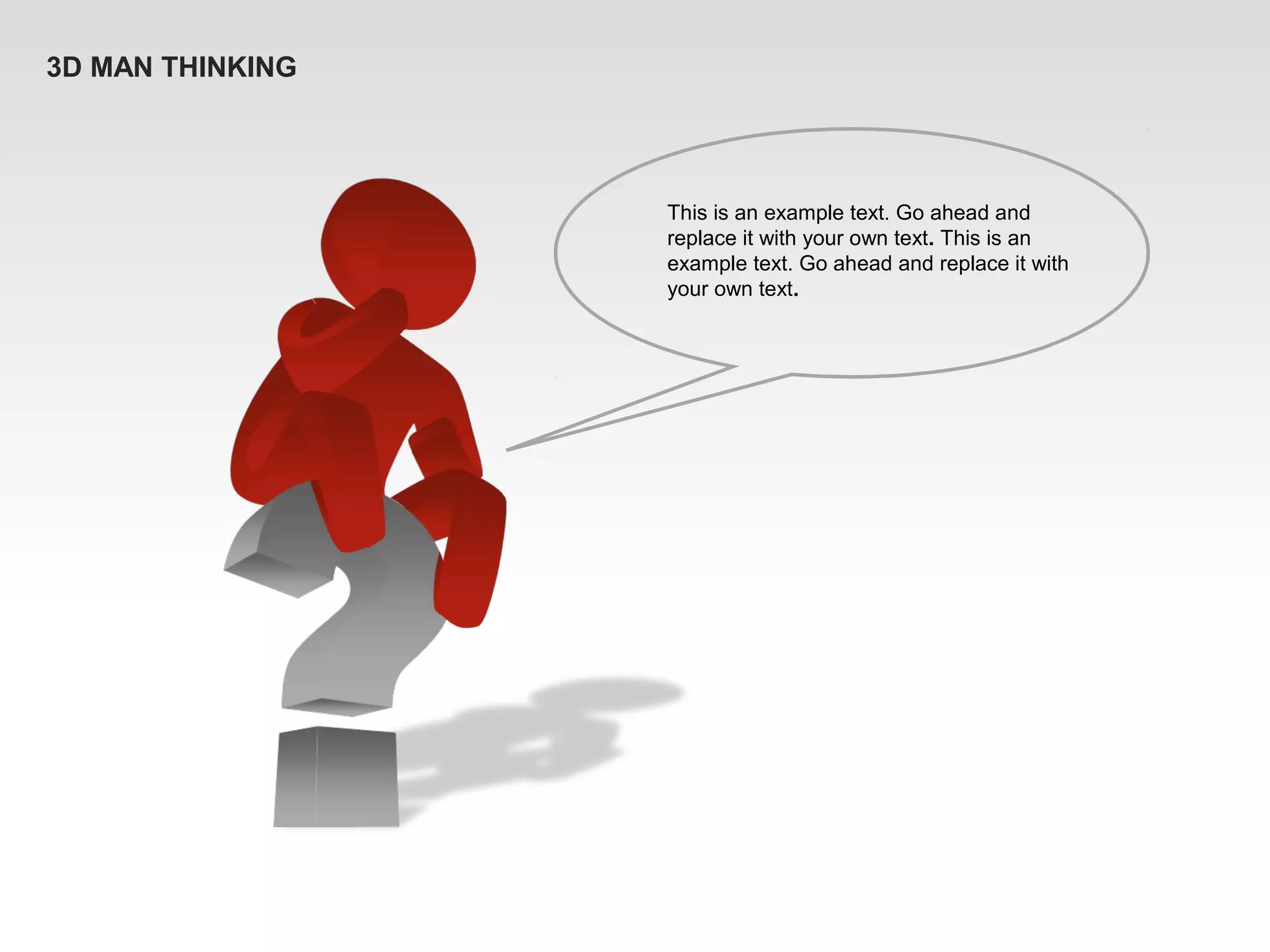 3D Man Thinking | PPT