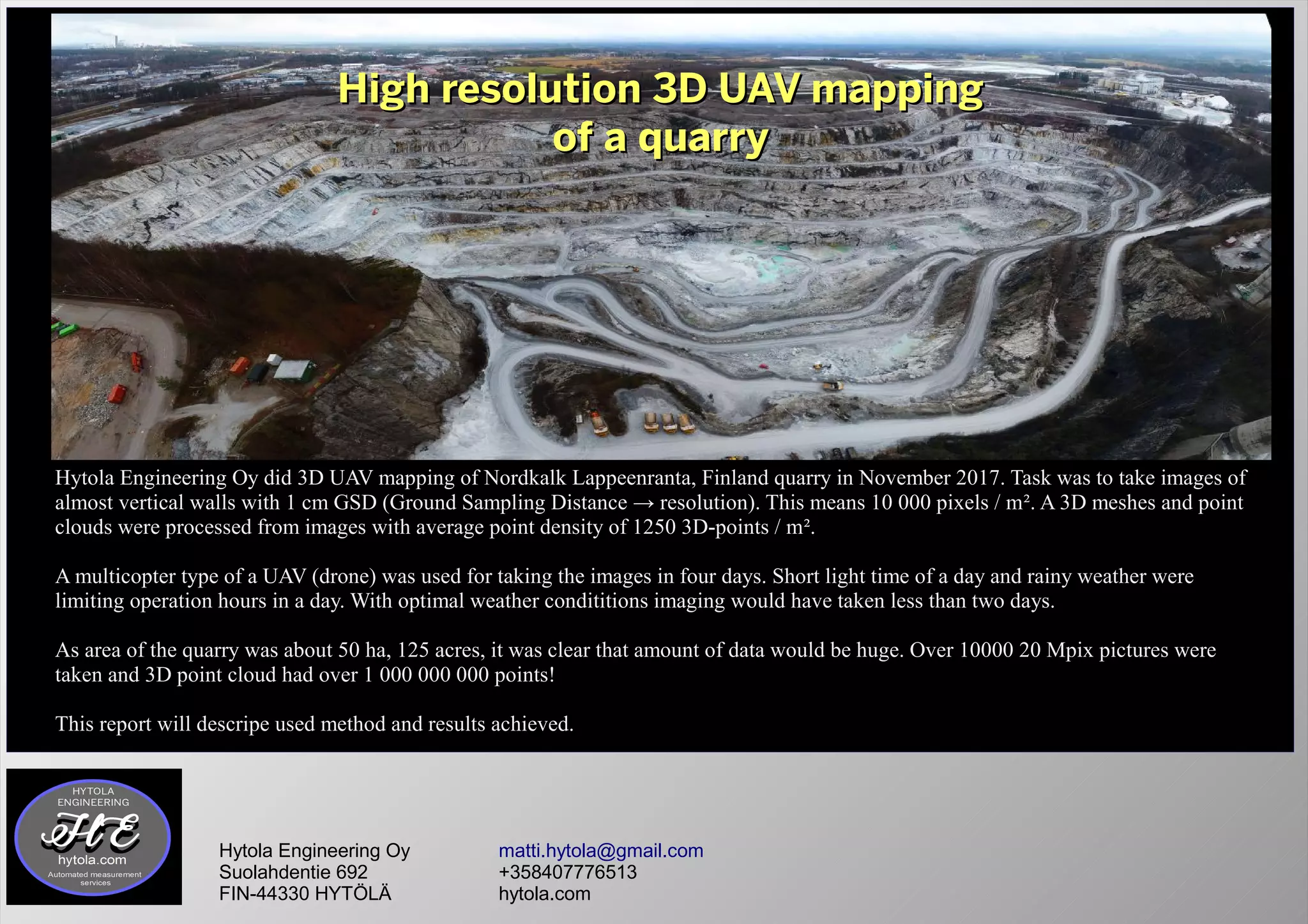 3D mapping of a quarry | PPT