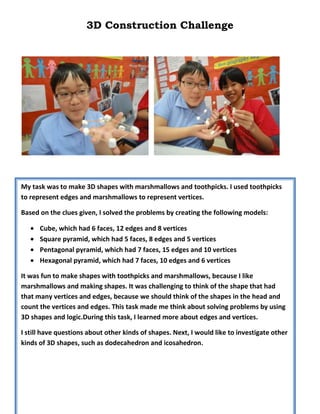 3D marshmallow models | PDF