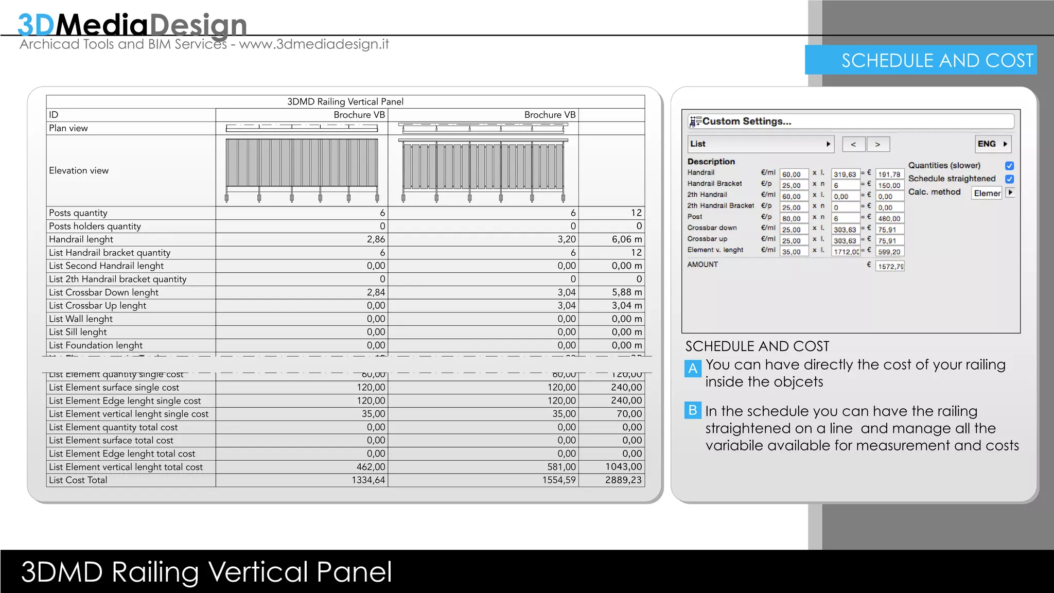 3DMD Railing Vertical Element | PDF