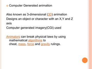 3D Modelling and Animation | PPTX