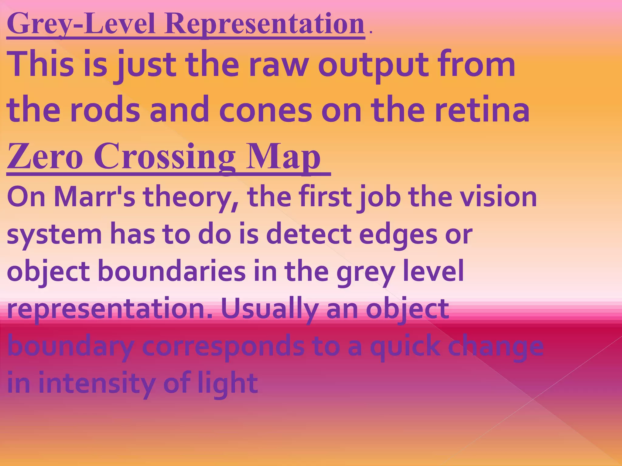 David Marr's 3d model | PPTX