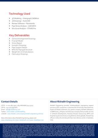 3D Modeling & Detail Engineering for Metering Skid of FPSO Catcher | PDF