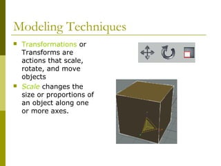 3 d modeling part 2 | PPT | 3-D Graphics | Computer Software and Applications