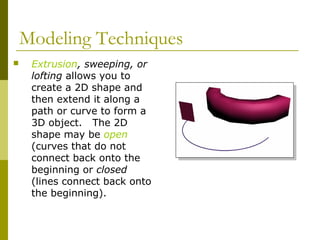 3 d modeling part 2 | PPT | 3-D Graphics | Computer Software and ...