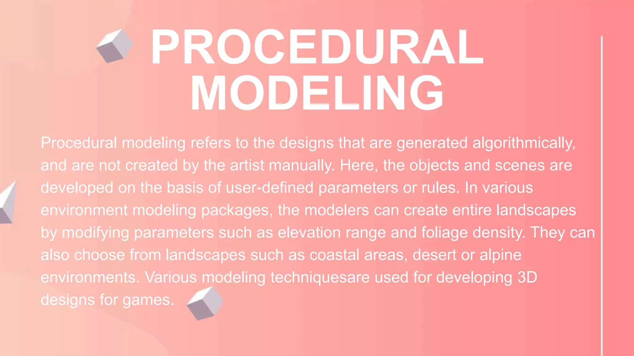 3D Modeling Techniques : Types and Specific Applications | PPTX