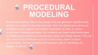 3D Modeling Techniques : Types and Specific Applications | PPTX