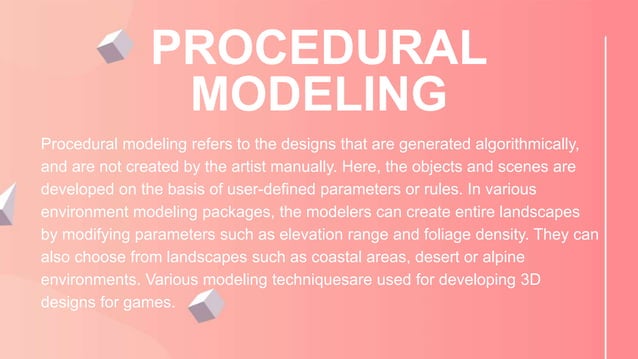 3D Modeling Techniques : Types and Specific Applications | PPTX | 3-D ...