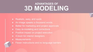 3D Modeling Techniques : Types and Specific Applications | PPTX