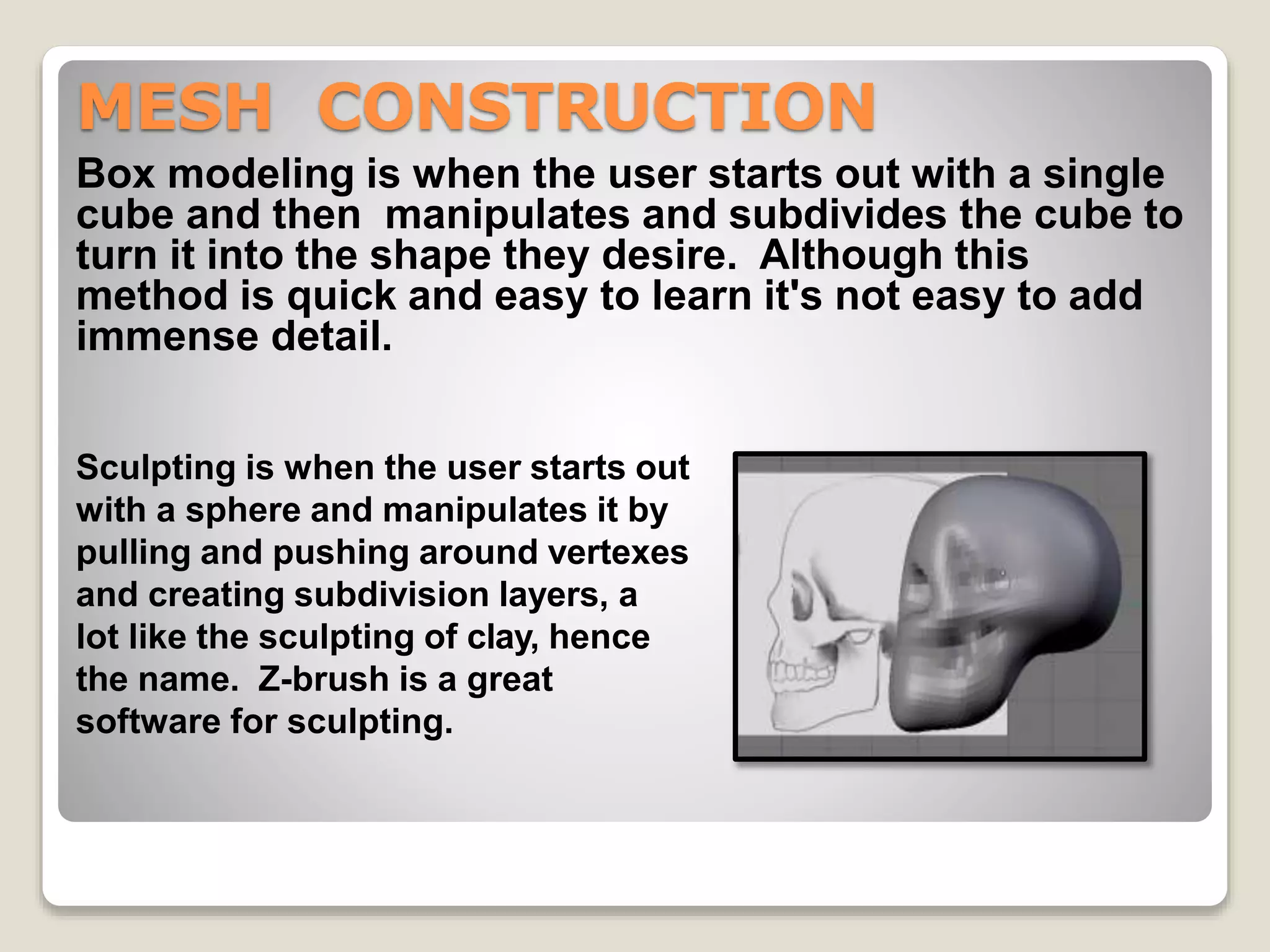 3 d modelling | PPTX