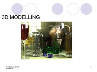 3 d modelling and animation | PPT