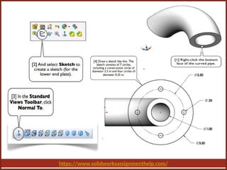 3D Model of a Transition Pipe in Solidworks | PPT