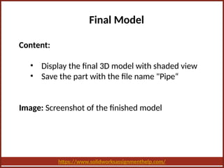 3D Model of a Transition Pipe in Solidworks | PPT