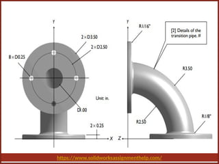 3D Model of a Transition Pipe in Solidworks | PPT