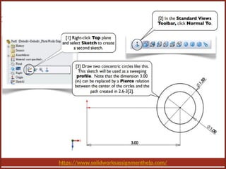 3D Model of a Transition Pipe in Solidworks | PPT
