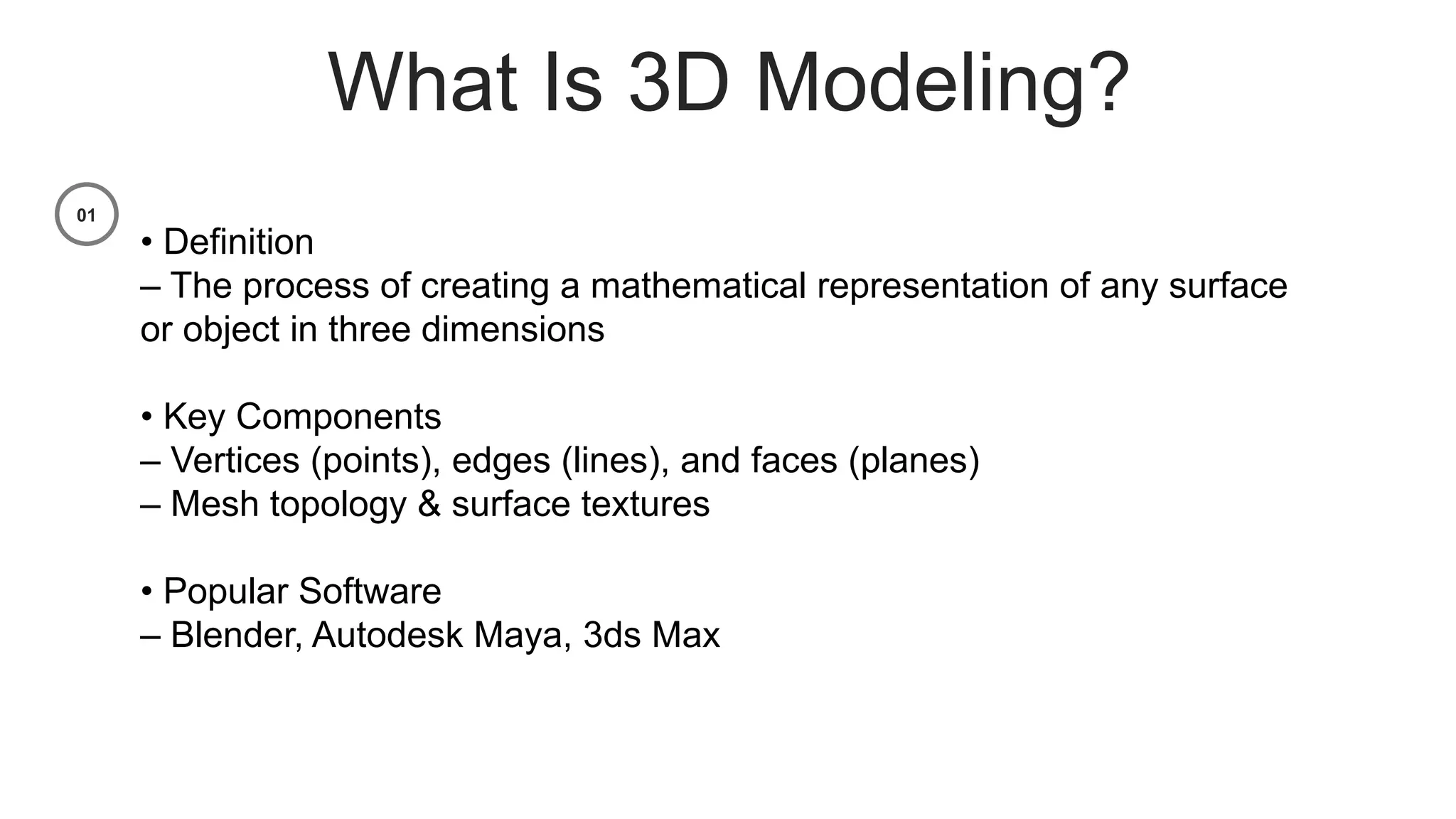 3D Design & Modeling: From Basics to Use | PPTX