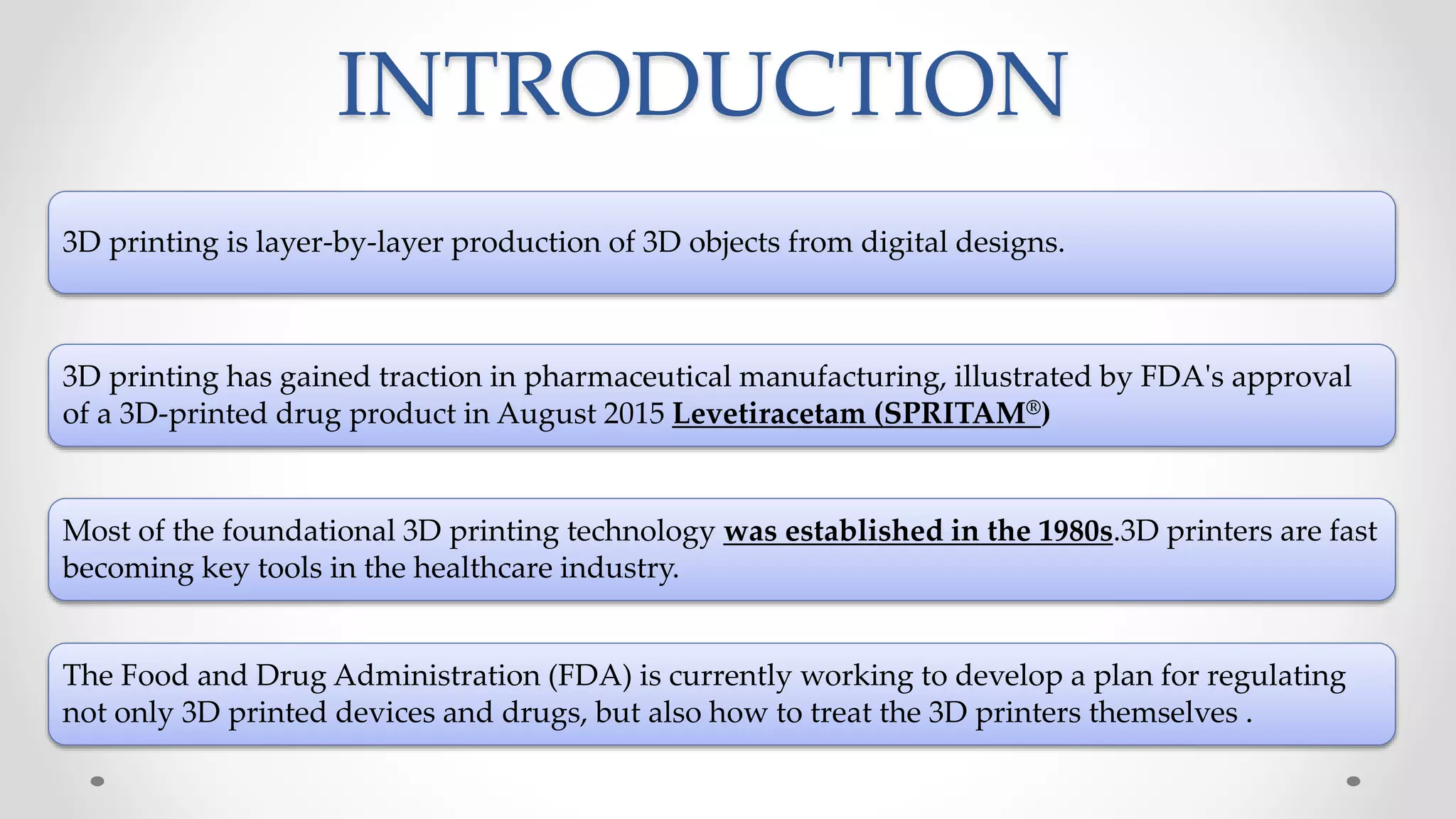 3 Dimensional Printing Technology in Pharmaceutical | PPTX