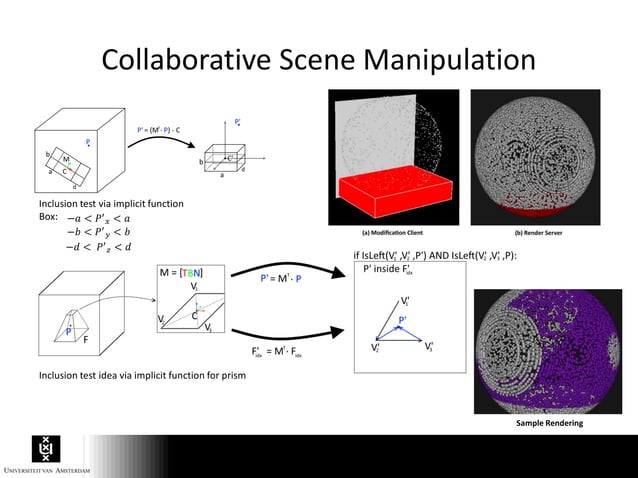 Distributed Rendering and Collaborative User Navigation- and Scene Manipulation (Dec 2014) | PPT