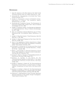 THREE-DIMENSIONAL OBTURATION OF THE ROOT CANAL SYSTEM* by Clifford J ...
