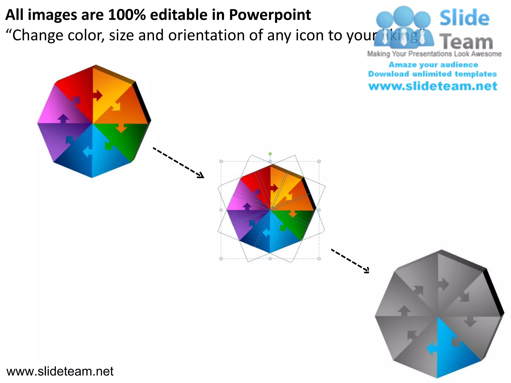 3d octagon puzzle process powerpoint slides. | PDF | Computer Software and Applications | Computing