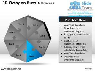 3d octagon puzzle process powerpoint slides. | PDF | Computer Software ...