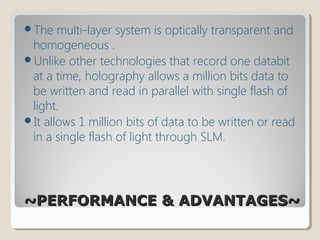 3 d optical data storage | PPT