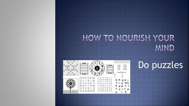 Do puzzles to improve your mental ability | PPTX