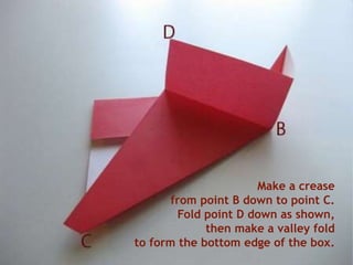 3D Origami: Triangular Box | PPTX