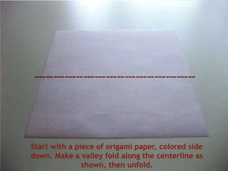 3D Origami: Triangular Box | PPTX