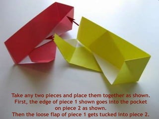 3D Origami: Triangular Box | PPTX