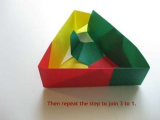 3D Origami: Triangular Box | PPTX