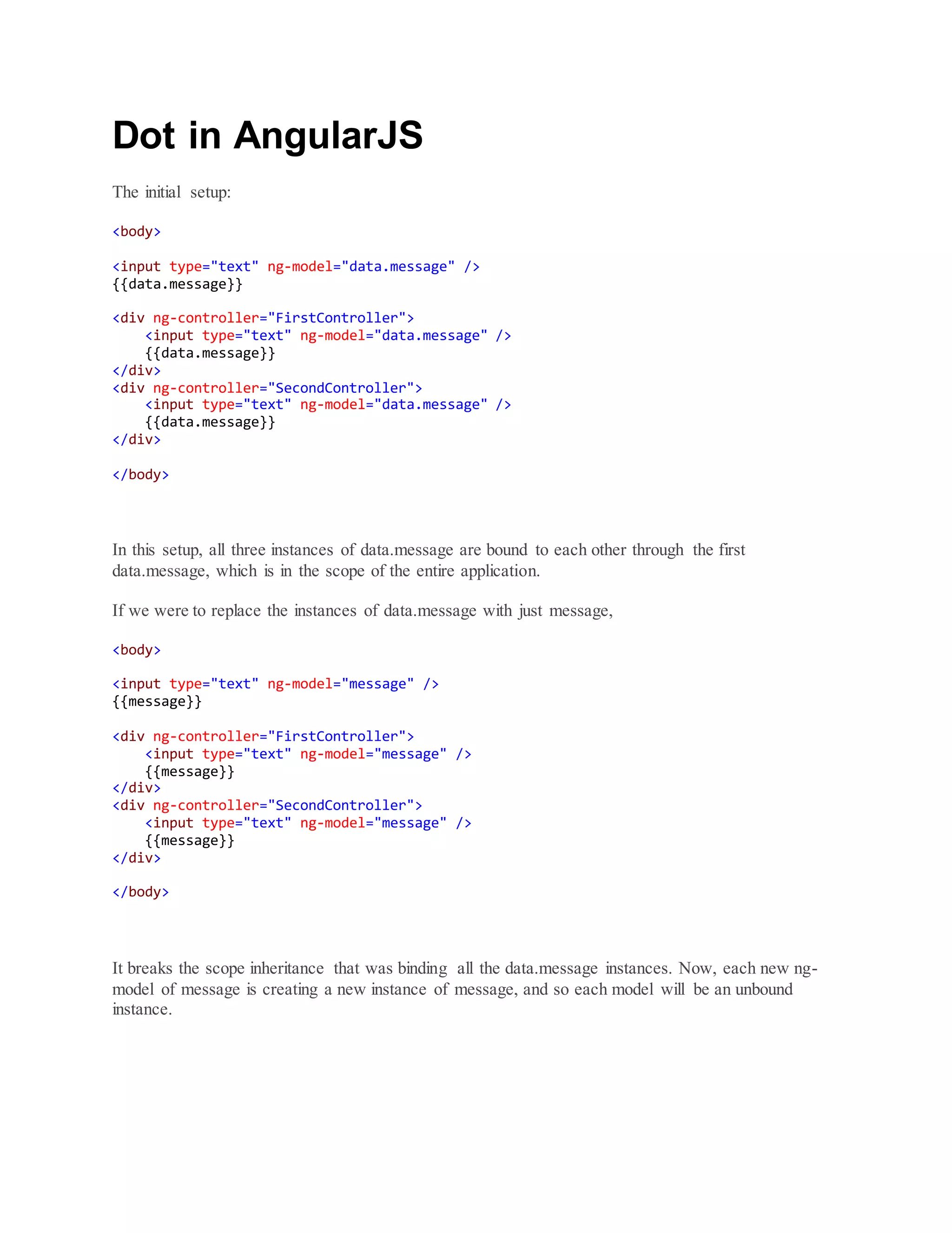 Dot in angularjs | PDF