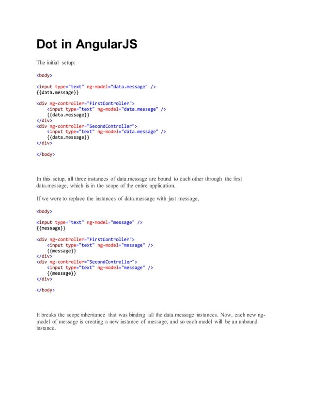 Dot in angularjs | DOCX