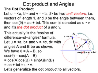 3 dot product angles-projection | PPT