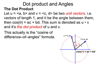 3 dot product angles-projection | PPT