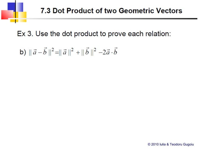 3 dot product_of_two_geometric_vectors | PPT