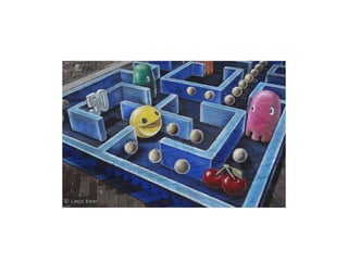 3 d pac man street art | PPT